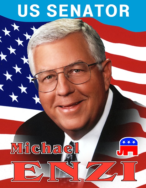 Graphic Art Exhibit: Posters Section: • Michael Enzi For Senator
